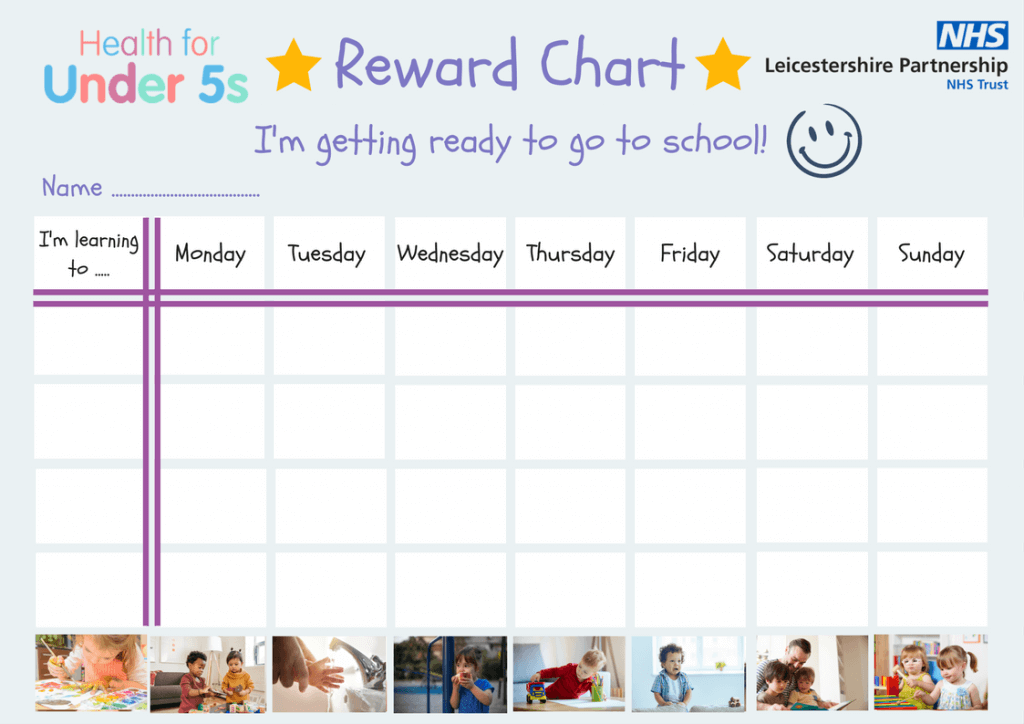 Download your 'ready for school' reward chart | Pre-school | Health for ...