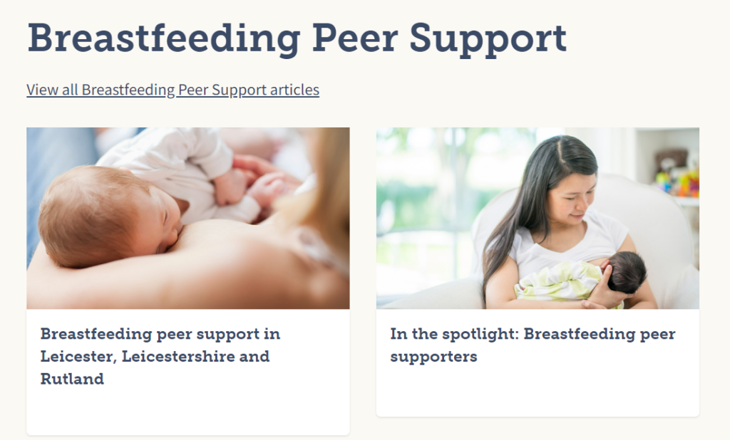 Feeding support and resources | Your Maternity Service | Health for Under 5s